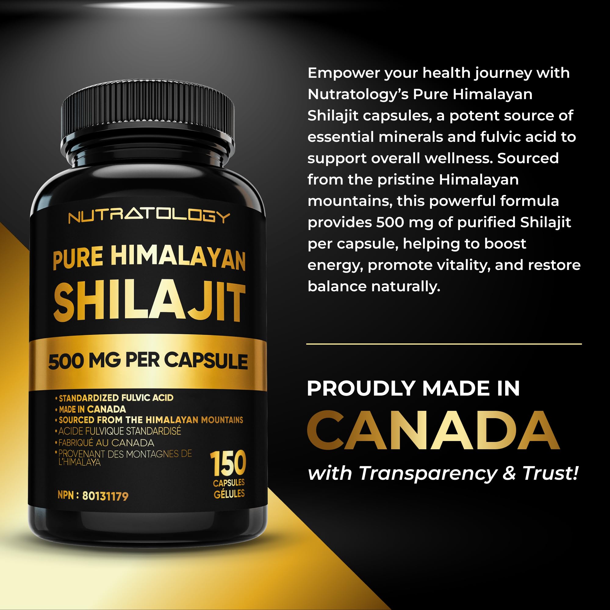 Nutratology shilajit for overall wellness