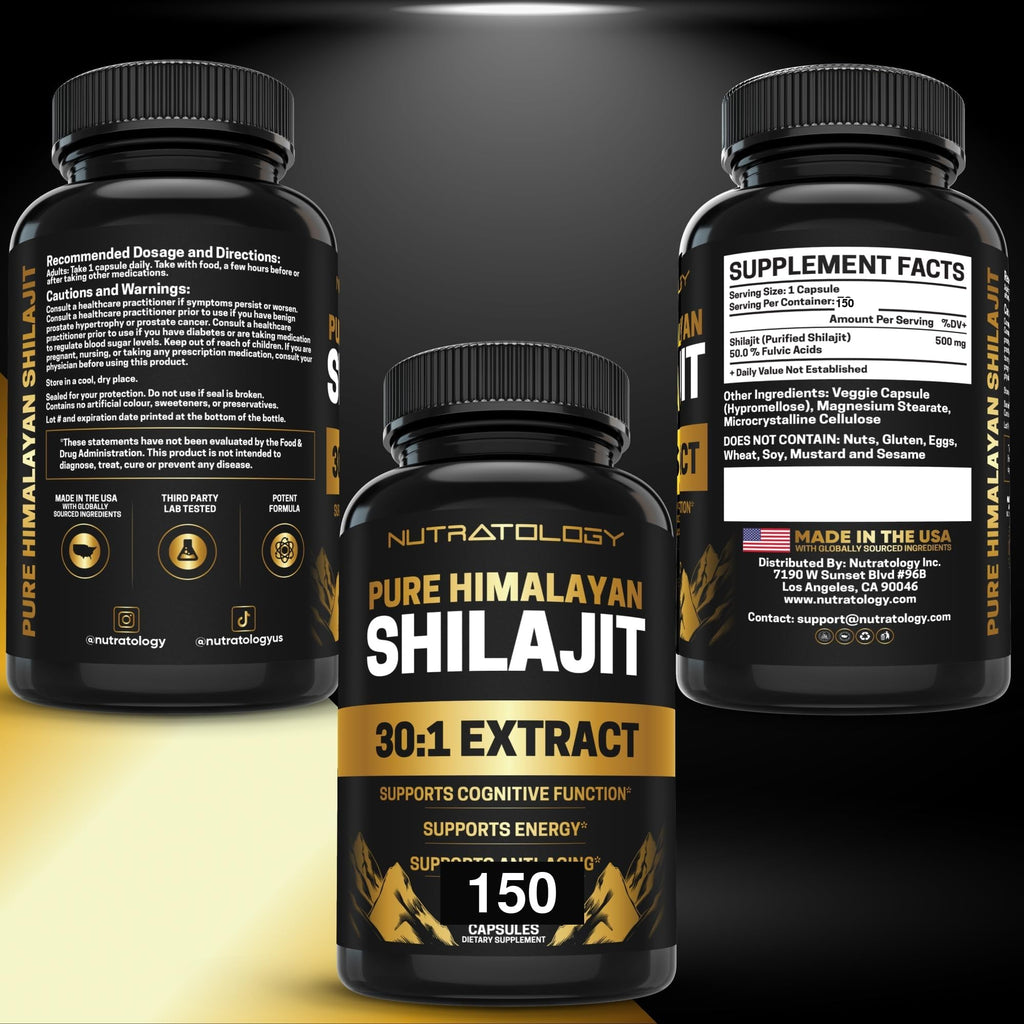 Nutratology shilajit gummies for vitality