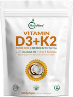 NutraVora Vitamin D3 K2 softgels