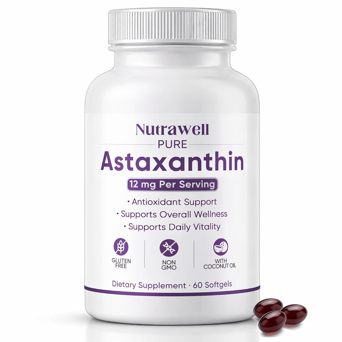 NutraWell Astaxanthin 12 mg softgels