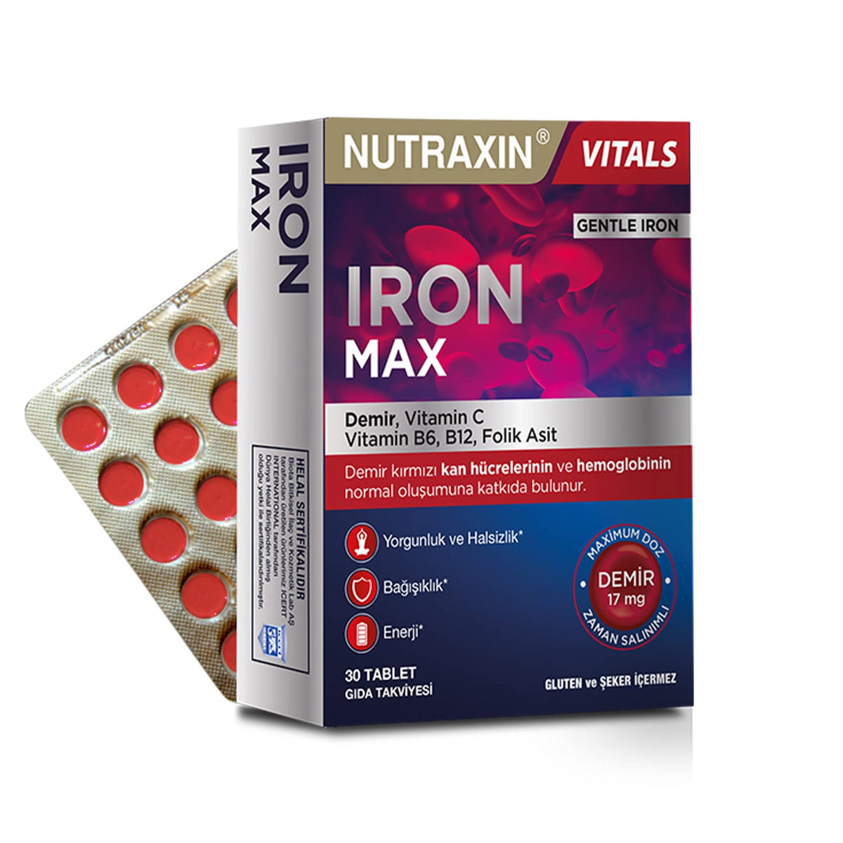 Nutraxin Iron Max 17 mg tablets