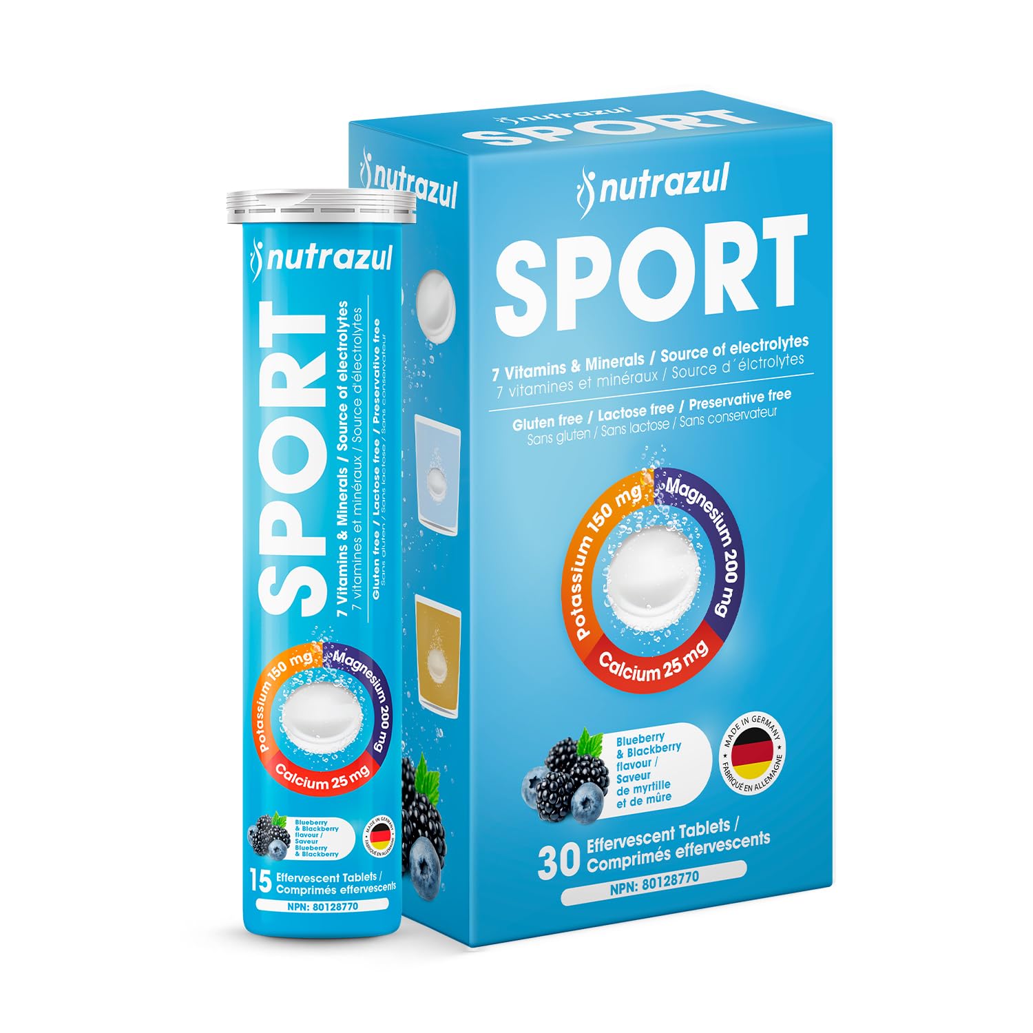 Nutrazul electrolyte tablets for hydration