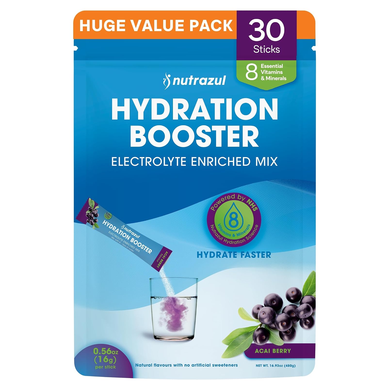 Nutrazul hydration booster sticks