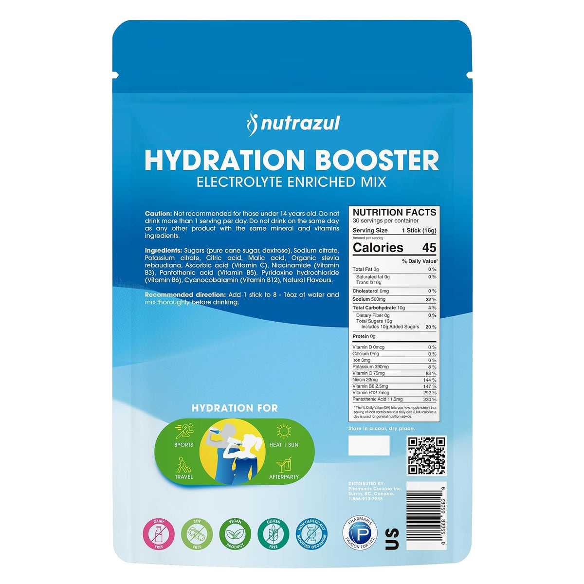 Nutrazul hydration sticks for daily wellness