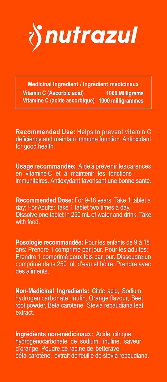 Nutrazul vitamin C immune support