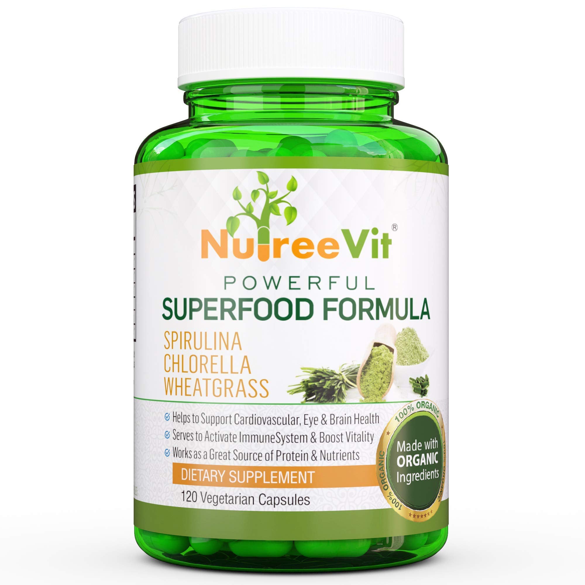 NutreeVit spirulina energy booster capsules