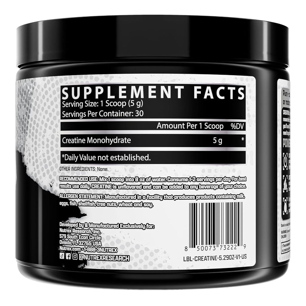Nutrex creatine for energy boost