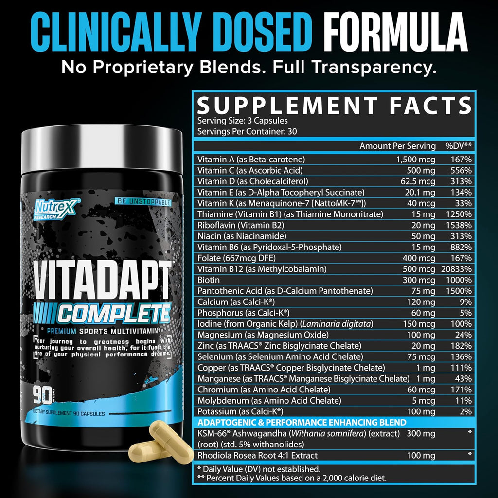 Nutrex multivitamin for seniors health