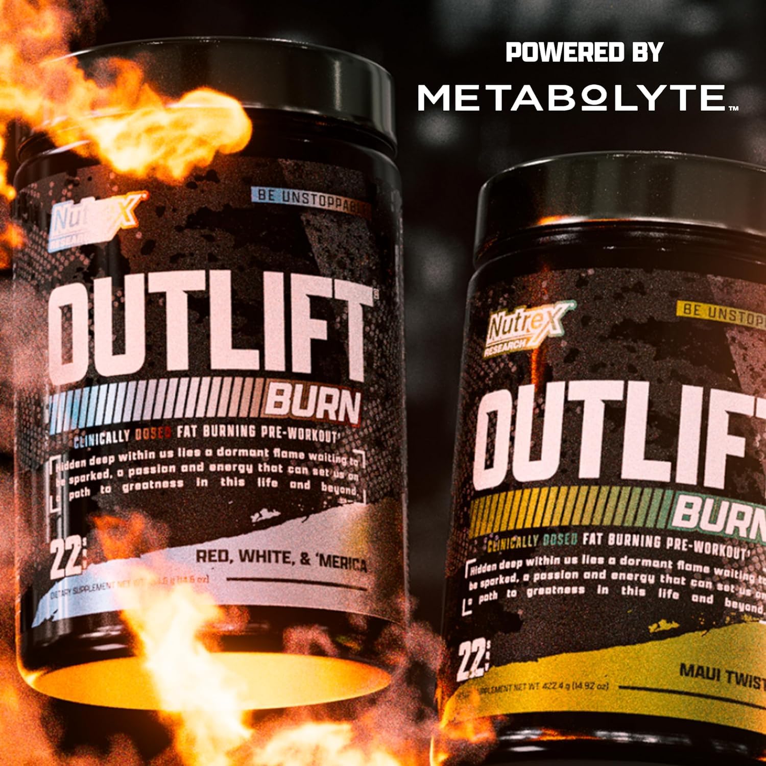 Nutrex Outlift Burn pre-workout for focus