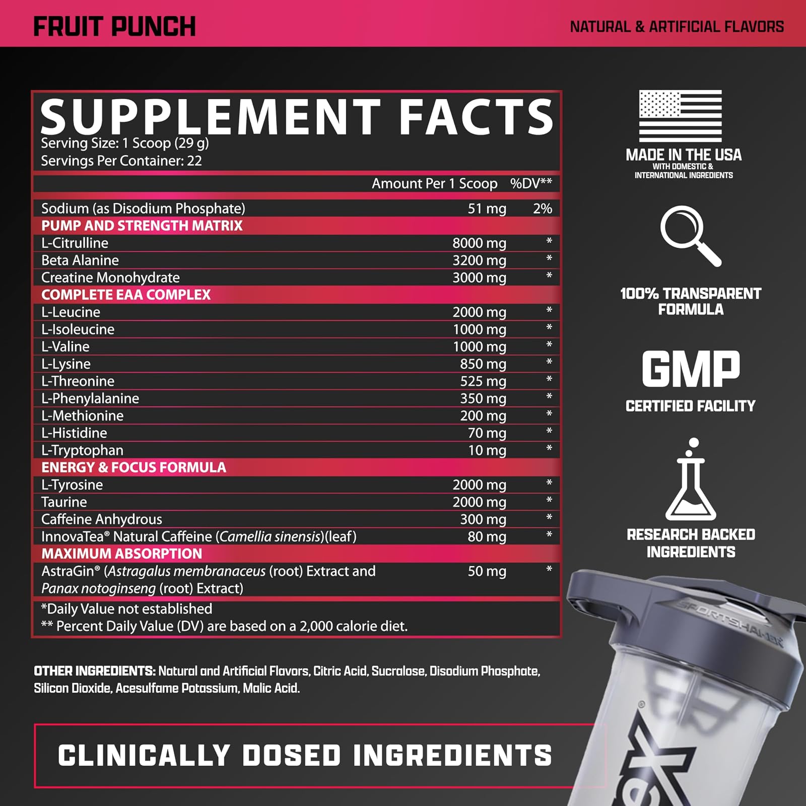 Nutrex Outlift pre-workout powder for strength