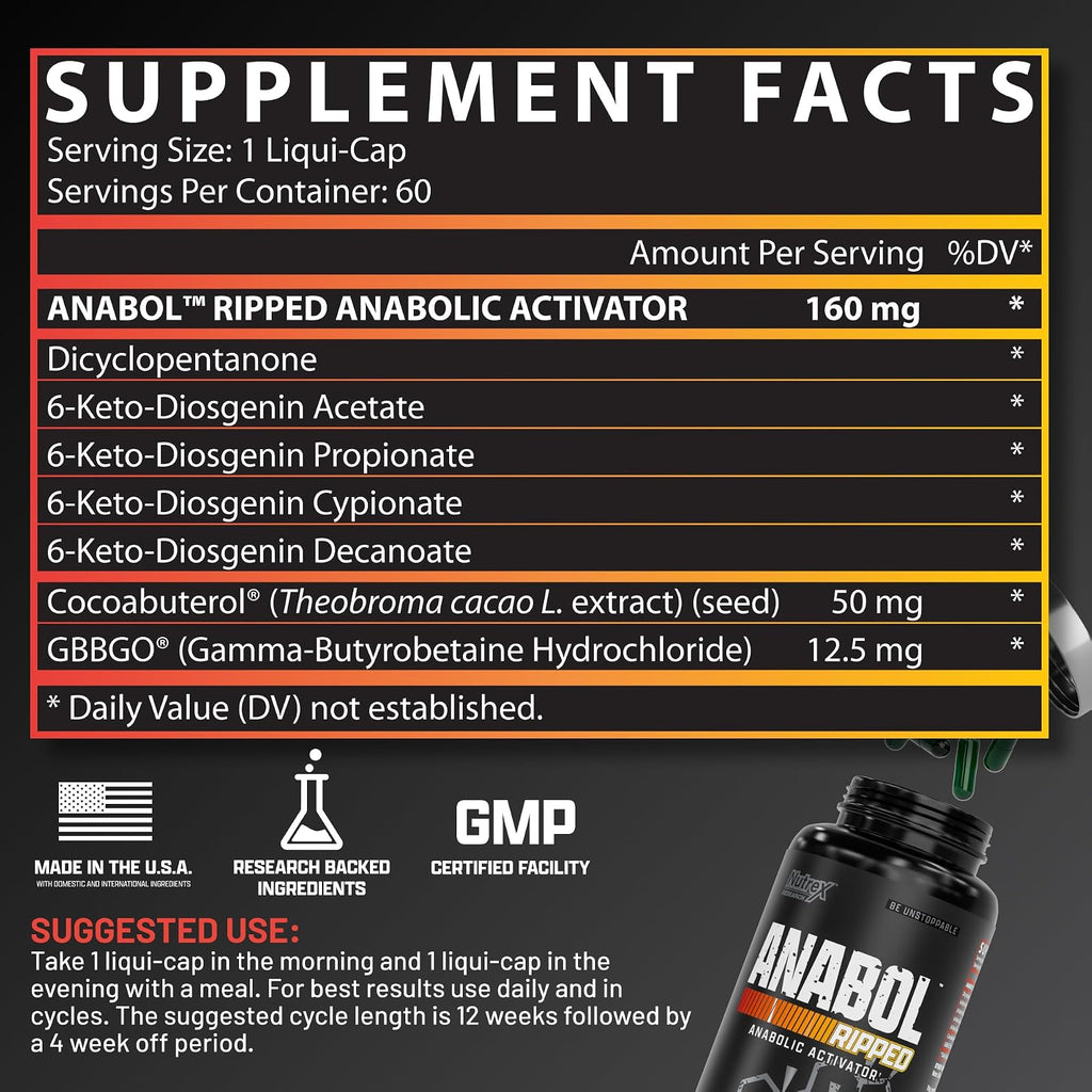 Nutrex Research Anabol Ripped for muscle growth