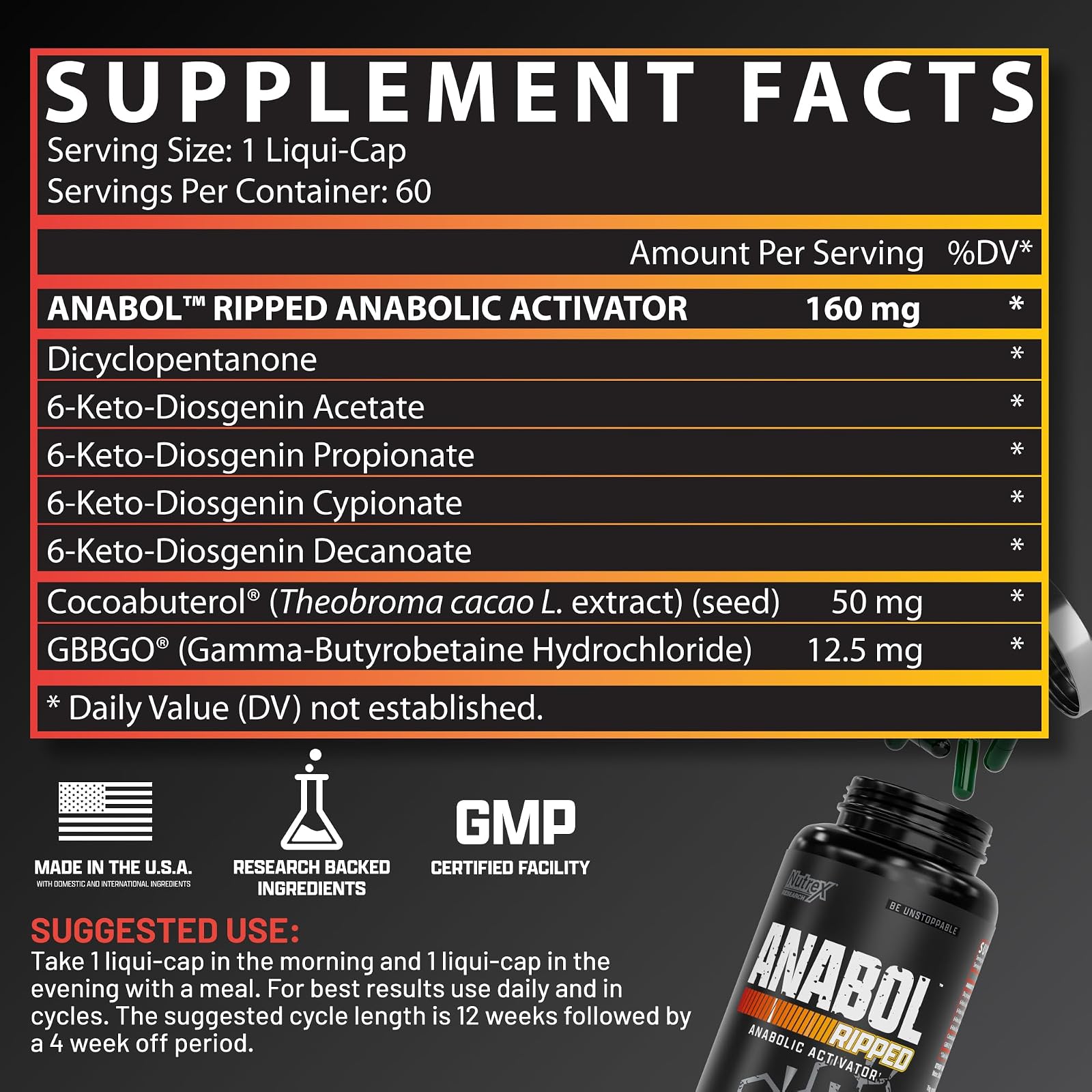 Nutrex Research Anabol Ripped for muscle growth
