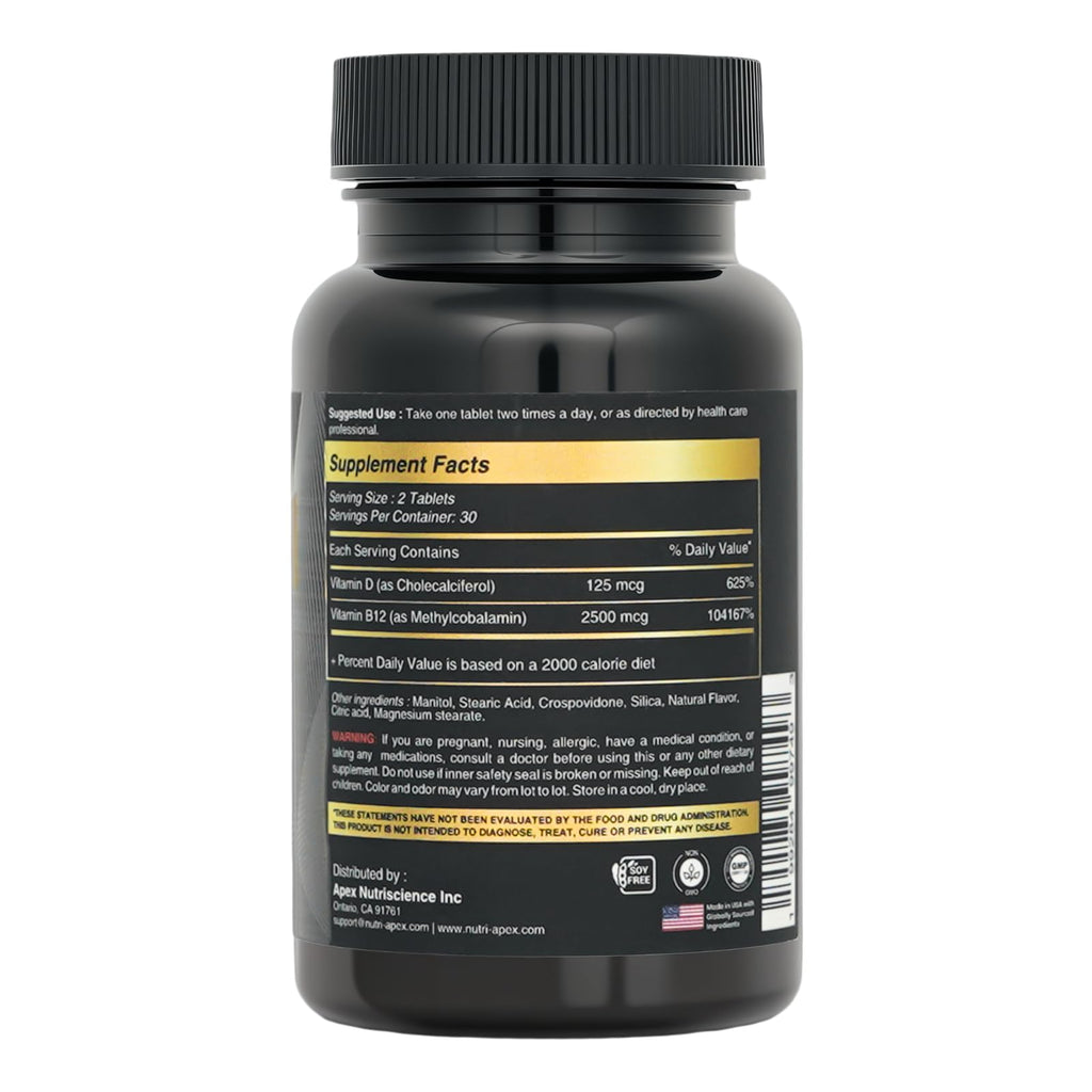 Nutri Apex Vitamin B12 energy boost