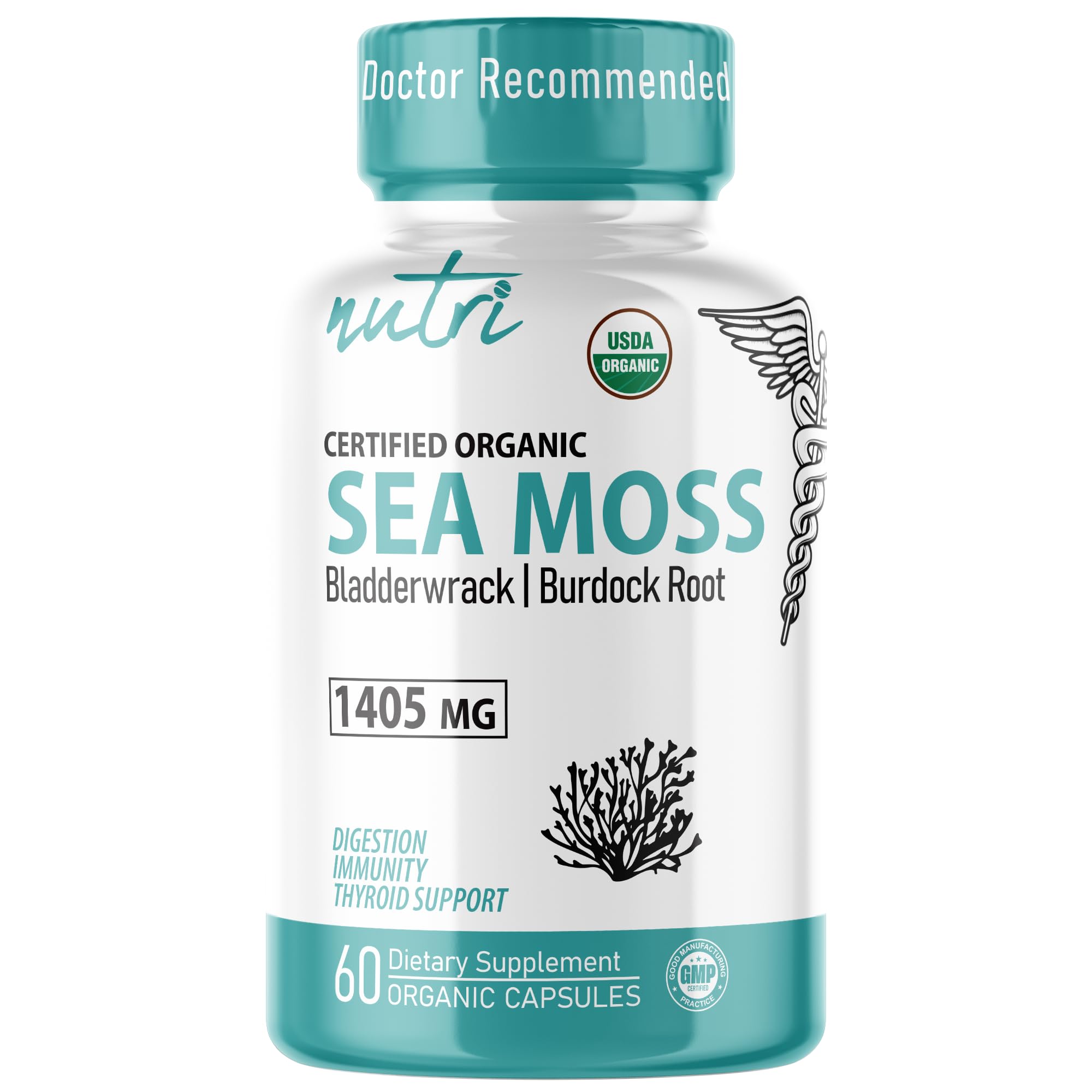 Nutri Certified organic sea moss capsules
