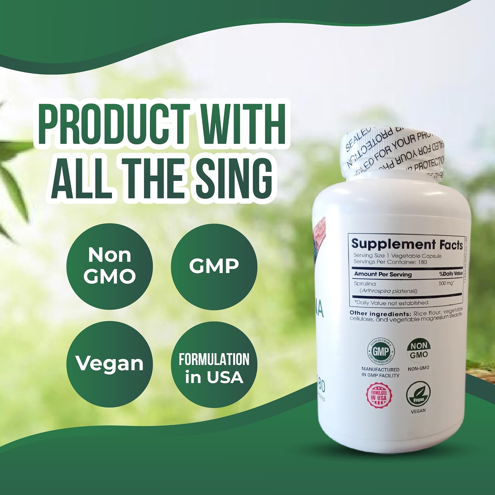Nutri Flow spirulina for wellness