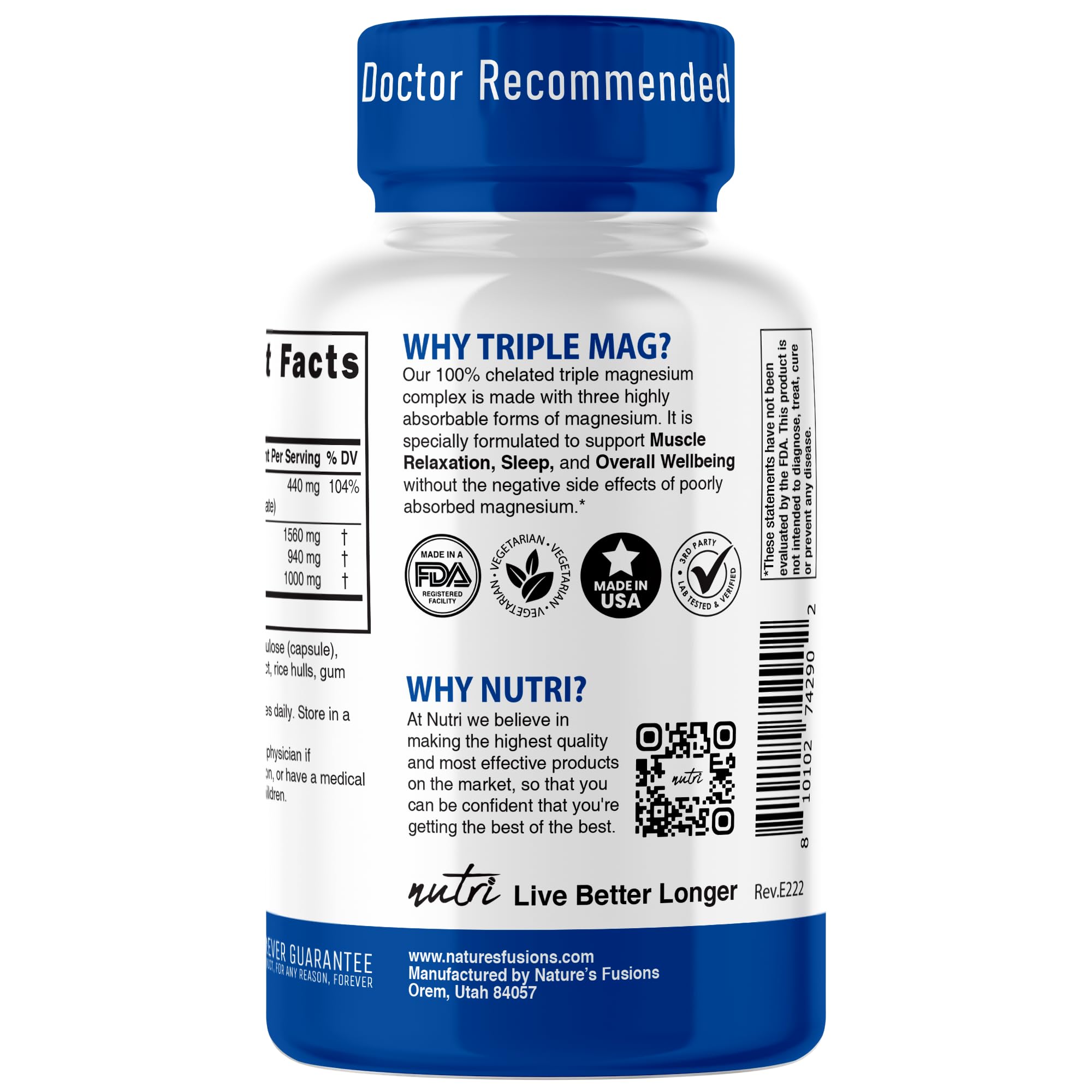 Nutri magnesium for digestive support