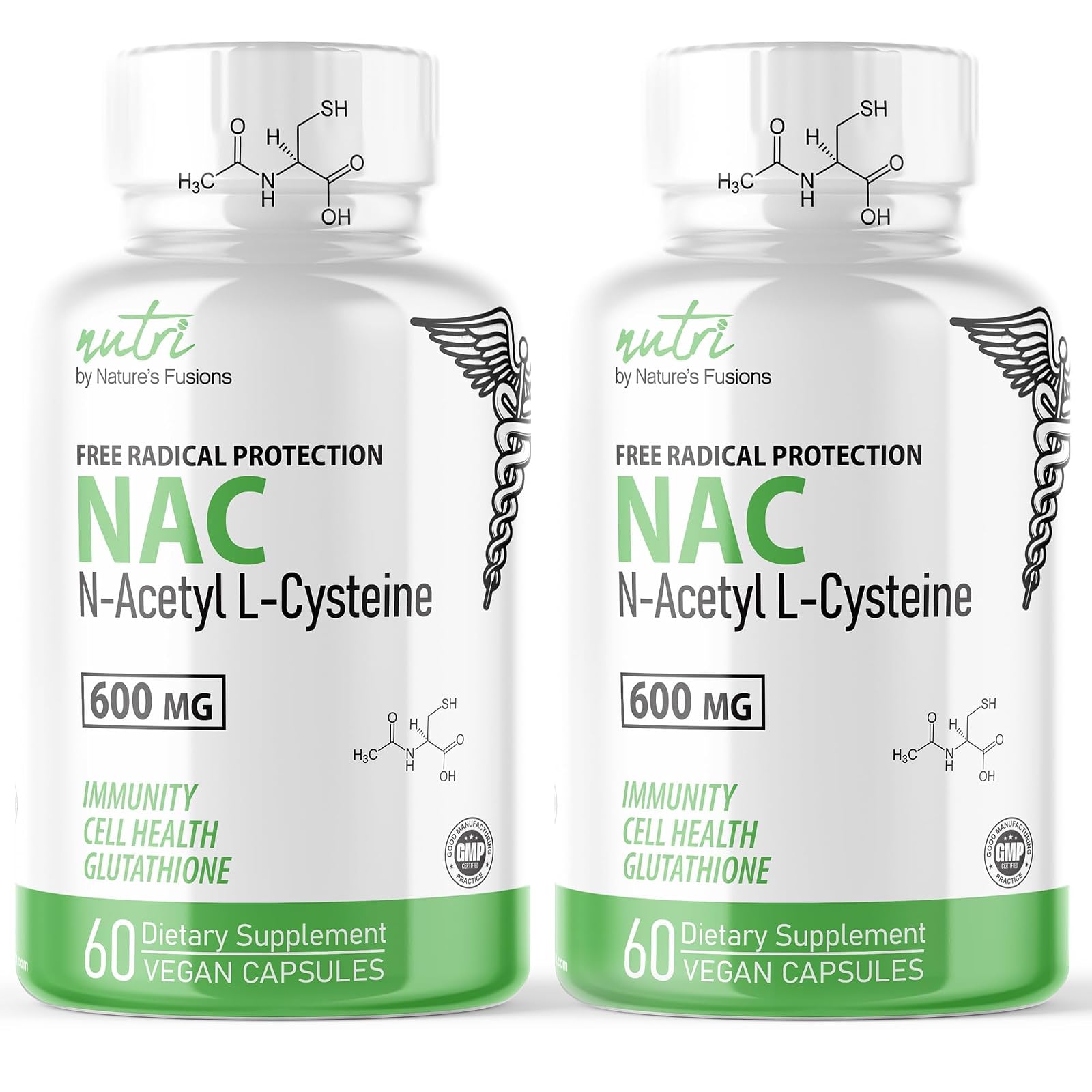 Nutri NAC N-Acetyl Cysteine capsules