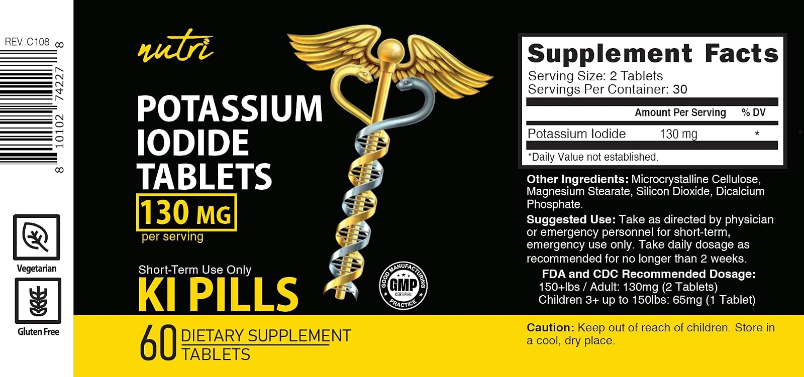 Nutri potassium iodide for immune support