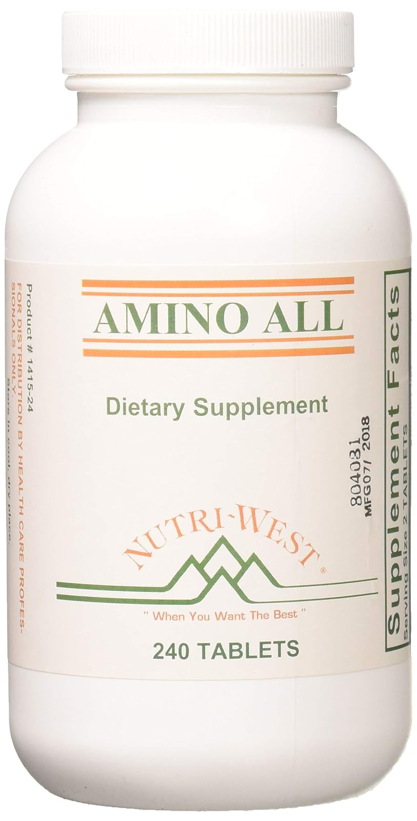 Nutri-West Amino All muscle recovery tablets