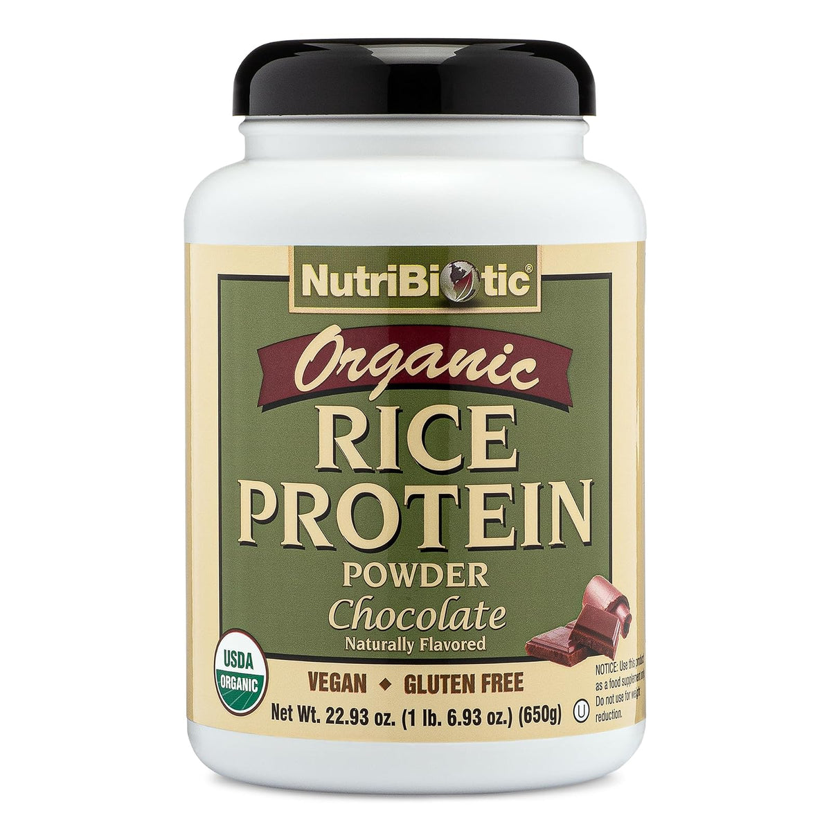 NutriBiotic organic rice protein powder
