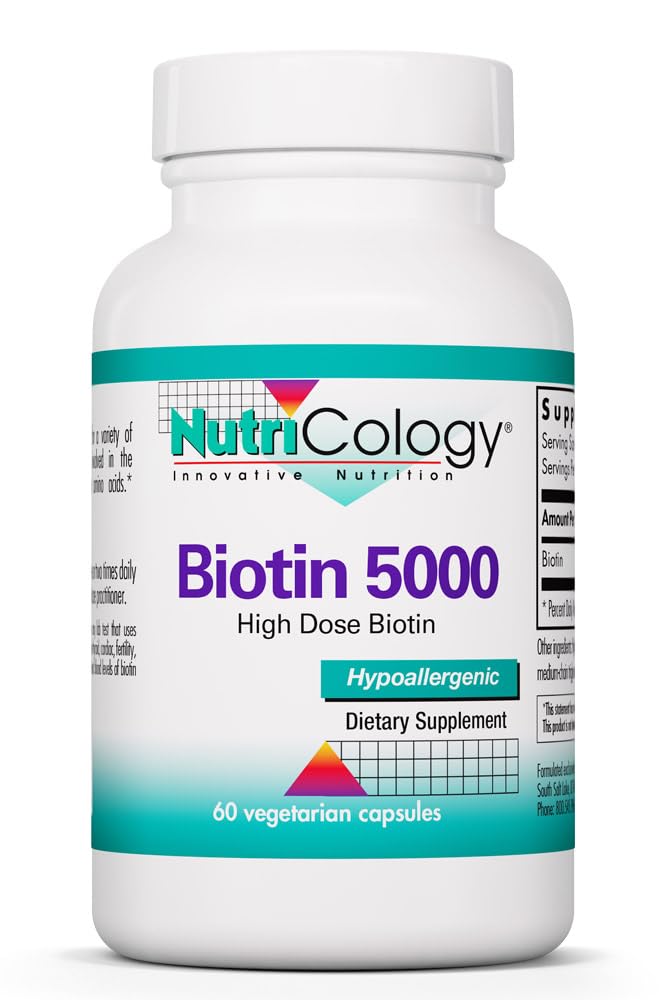 Nutricology Biotin 5000 mcg capsules