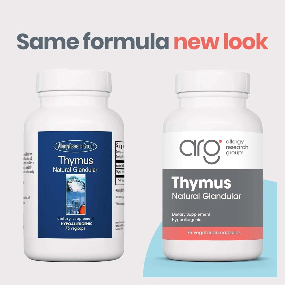 Nutricology glandular extract for energy boost