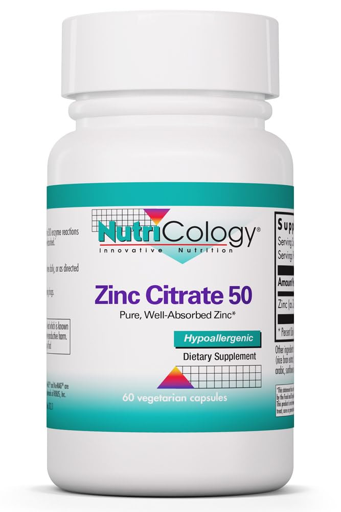 NutriCology Zinc Citrate dietary supplement
