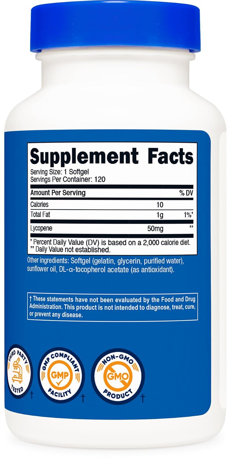 Nutricost 120 softgels for convenient use