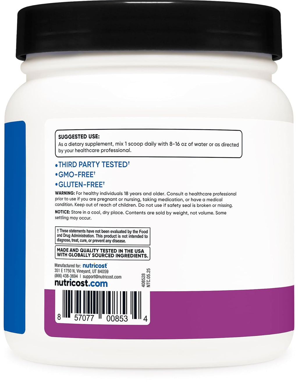 Nutricost 2:1:1 BCAA powder benefits