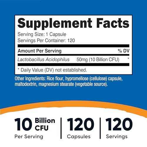 Nutricost acidophilus for immune function