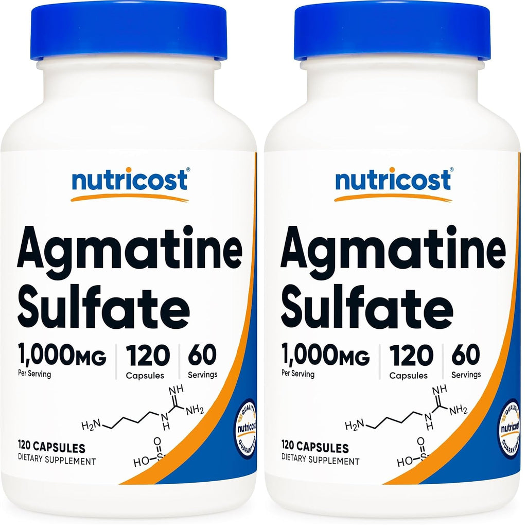 Nutricost Agmatine Sulfate capsules for energy