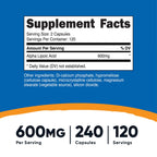 Nutricost alpha lipoic acid benefits
