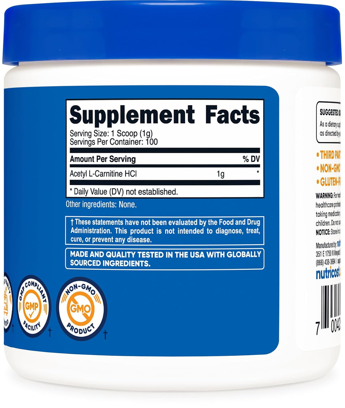 Nutricost amino acids for metabolism