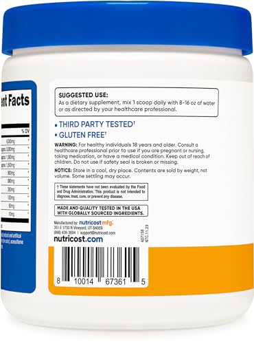 Nutricost amino acids for workout support