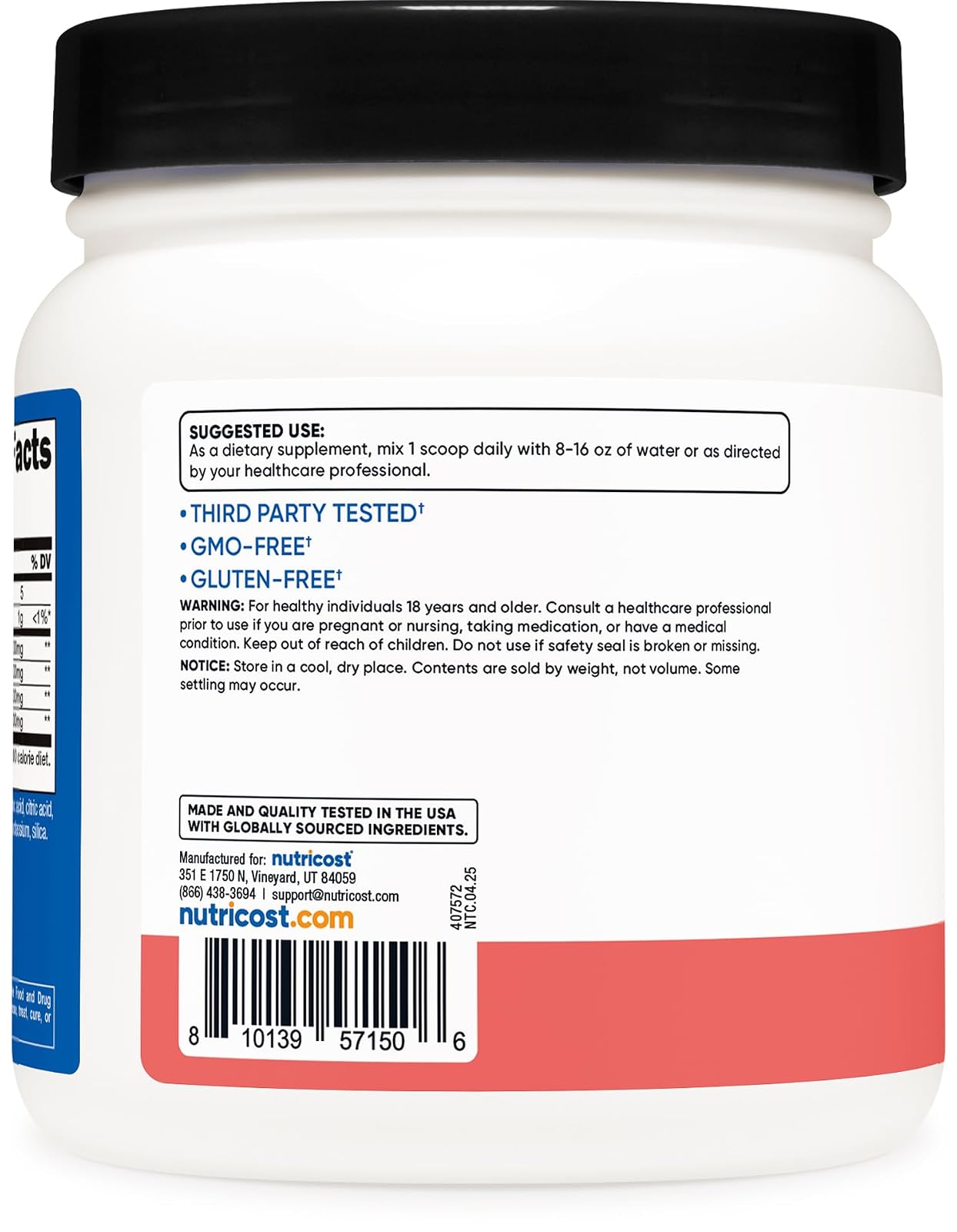Nutricost amino acids for workout
