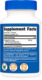 Nutricost ashwagandha for enhanced focus