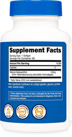 Nutricost Astaxanthin for eye health