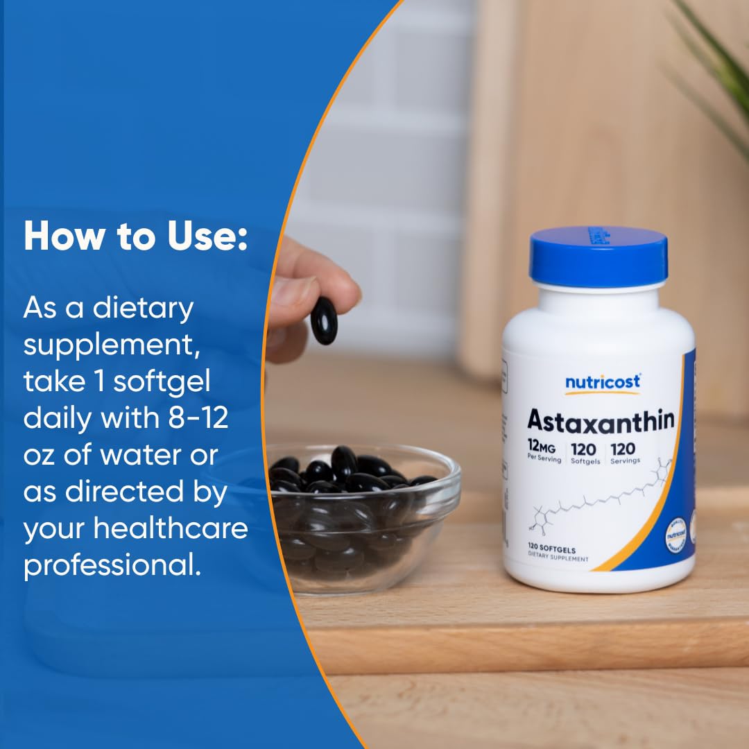 Nutricost Astaxanthin promotes overall wellness