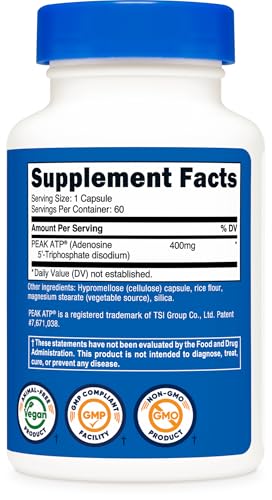 Nutricost ATP capsules for endurance