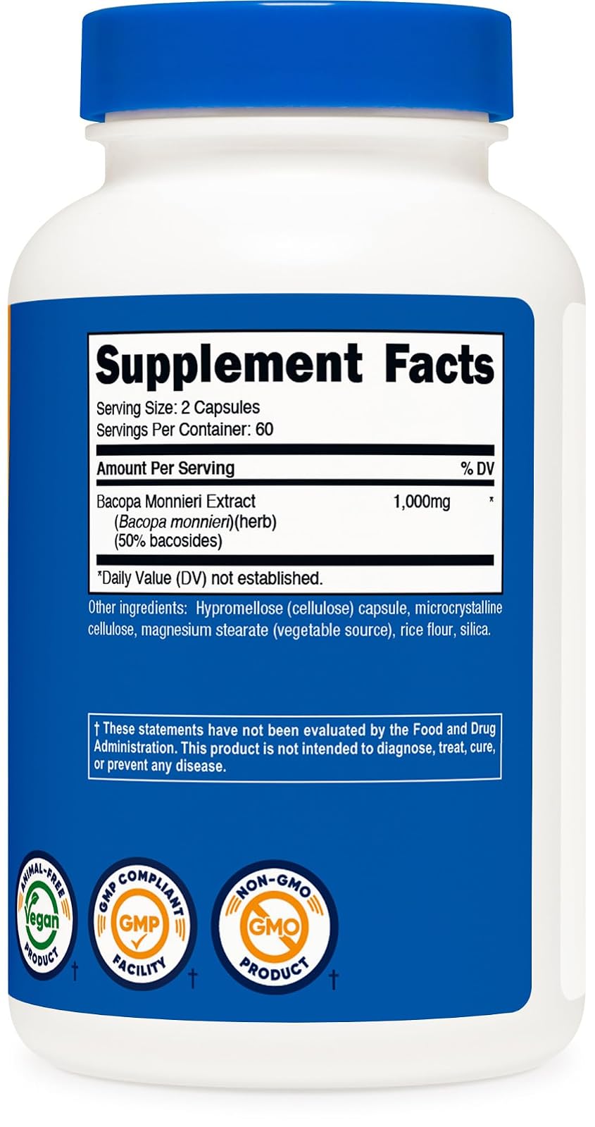 Nutricost Bacopa Monnieri memory enhancement