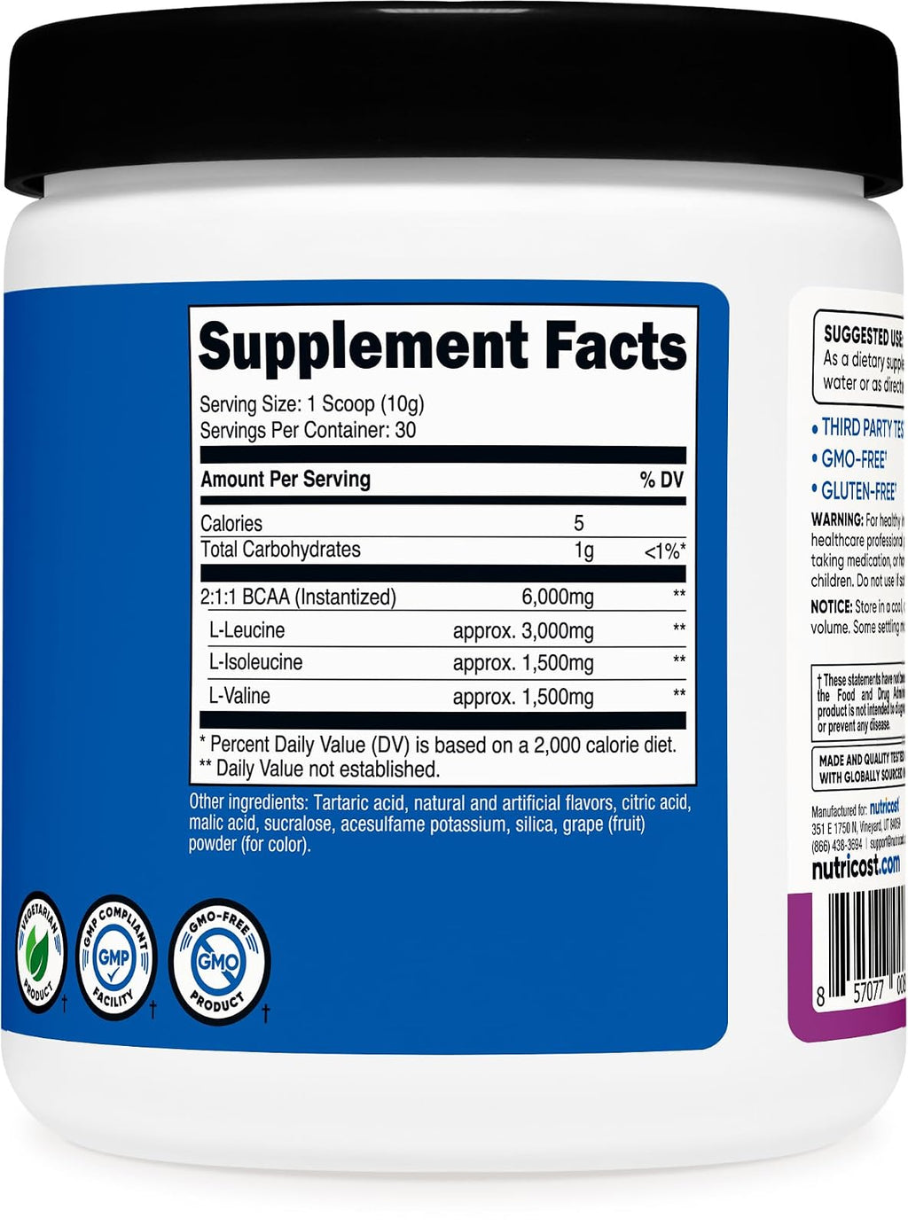 Nutricost BCAA for enhanced endurance