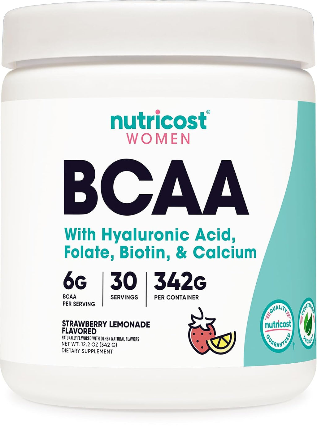 Nutricost BCAA for women strawberry lemonade