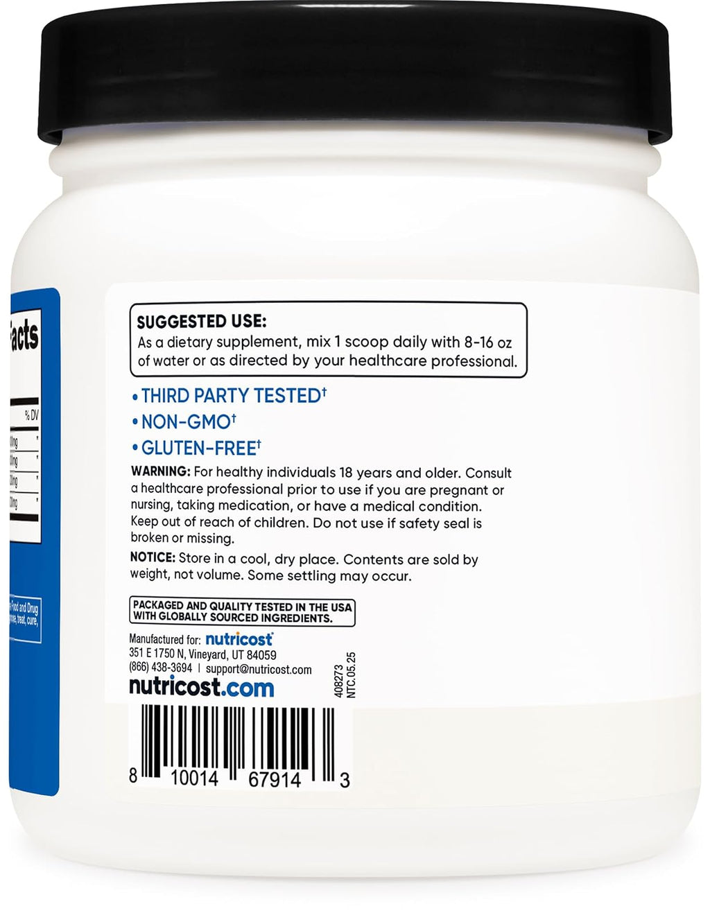 Nutricost BCAA powder for endurance training