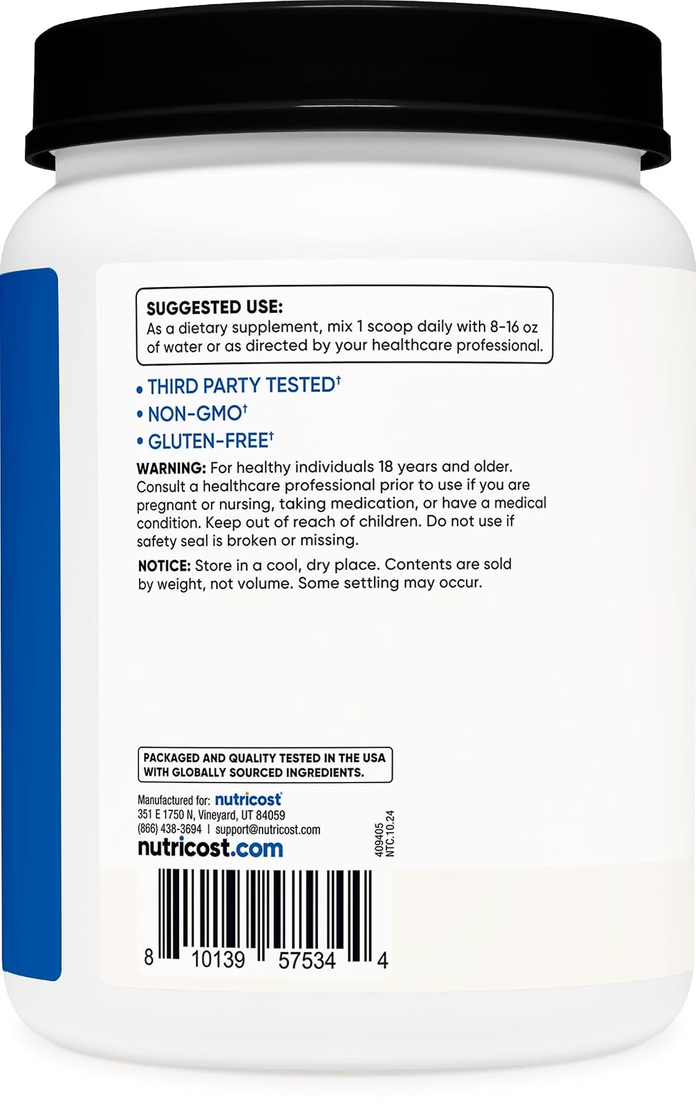Nutricost BCAA powder for endurance training