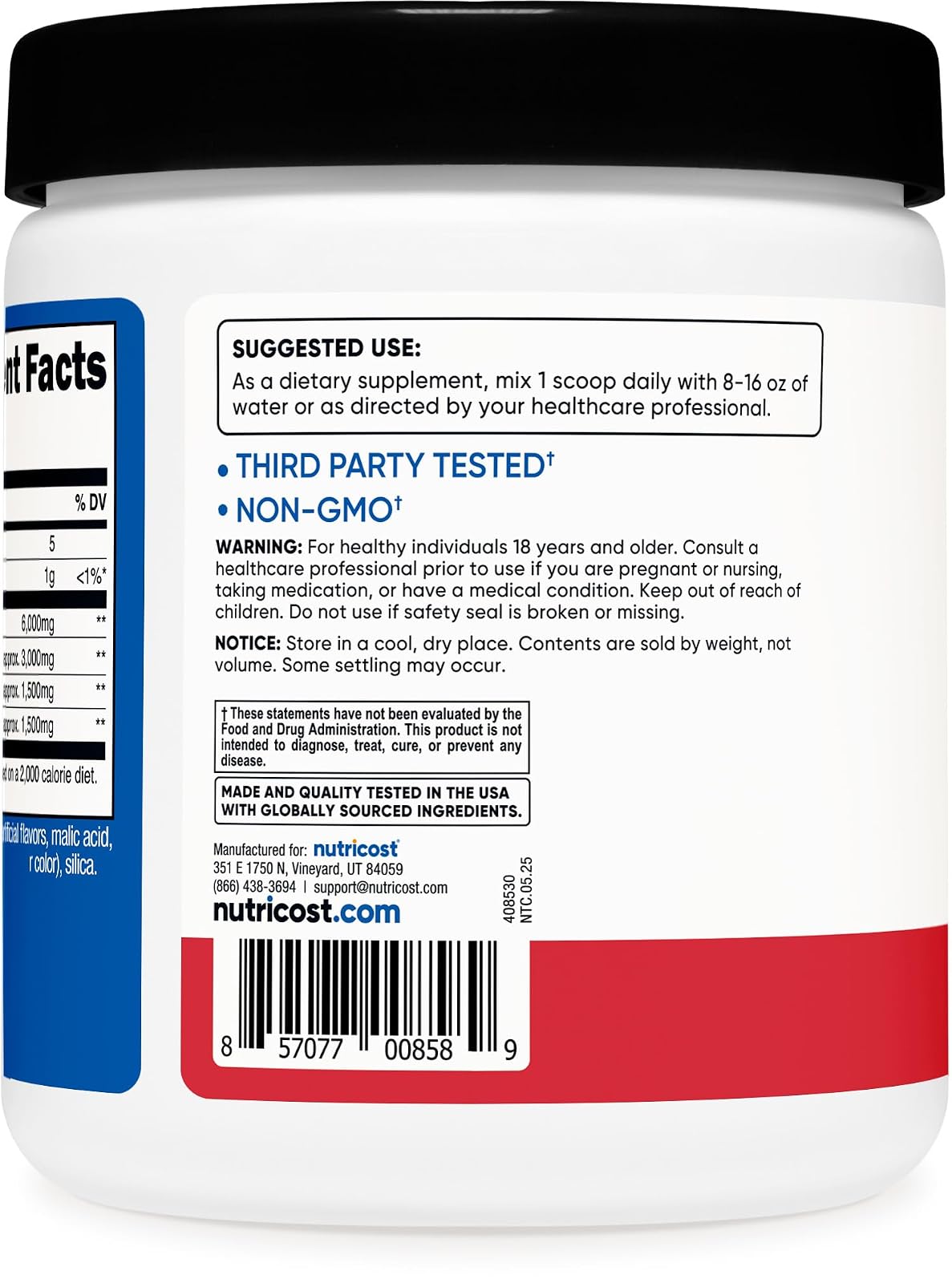 Nutricost BCAA powder for endurance training