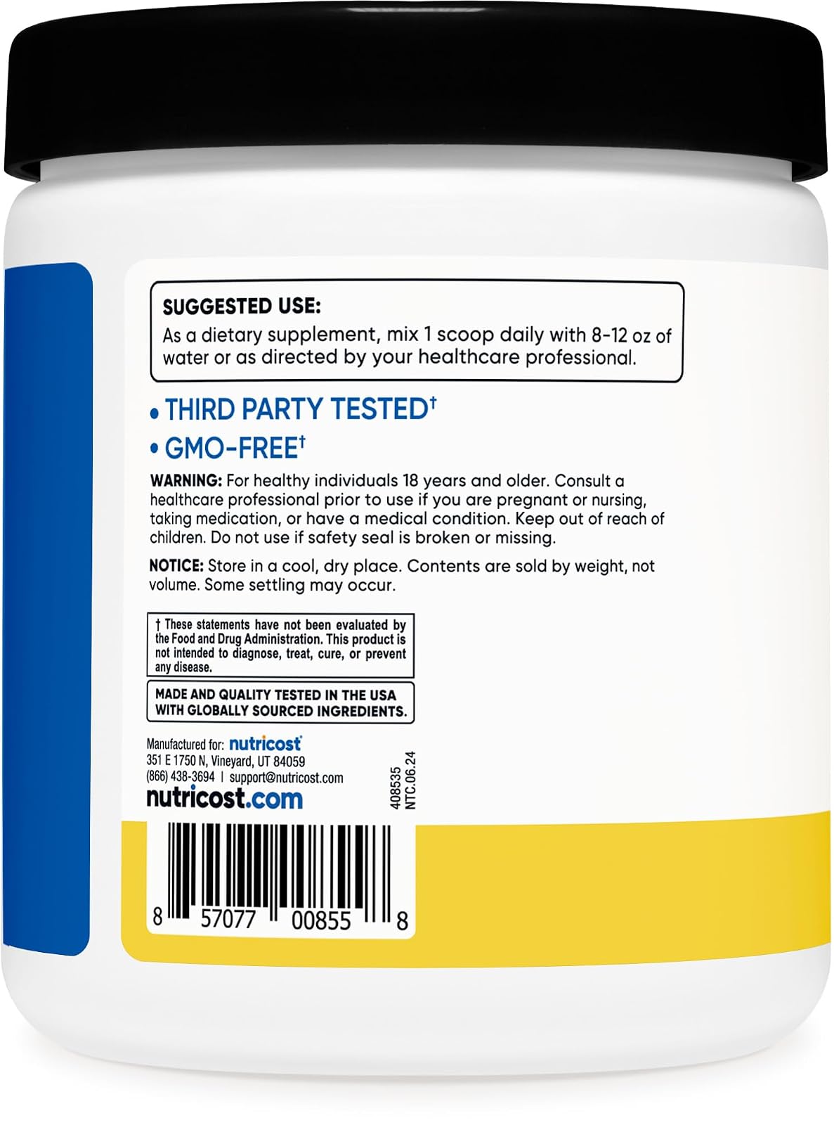 Nutricost BCAA powder for endurance