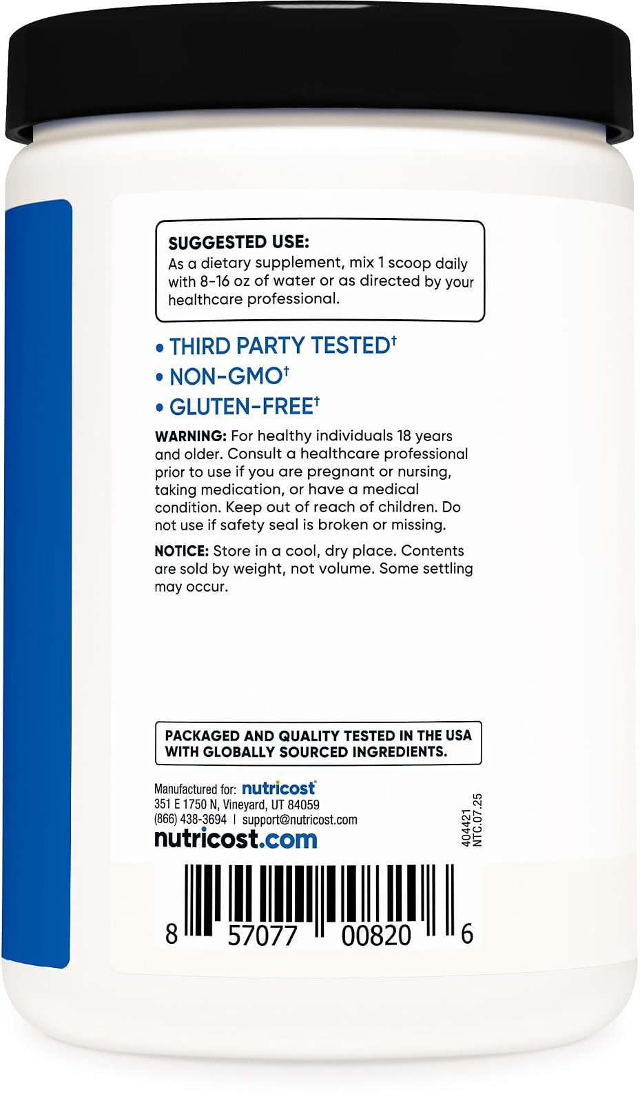 Nutricost BCAA powder for fitness enthusiasts