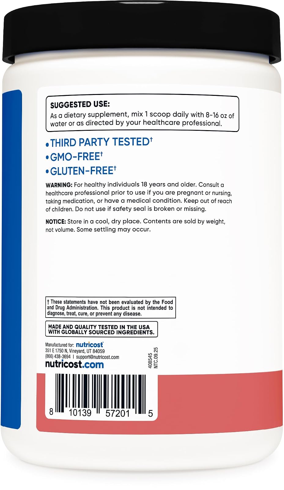 Nutricost BCAA powder for hydration