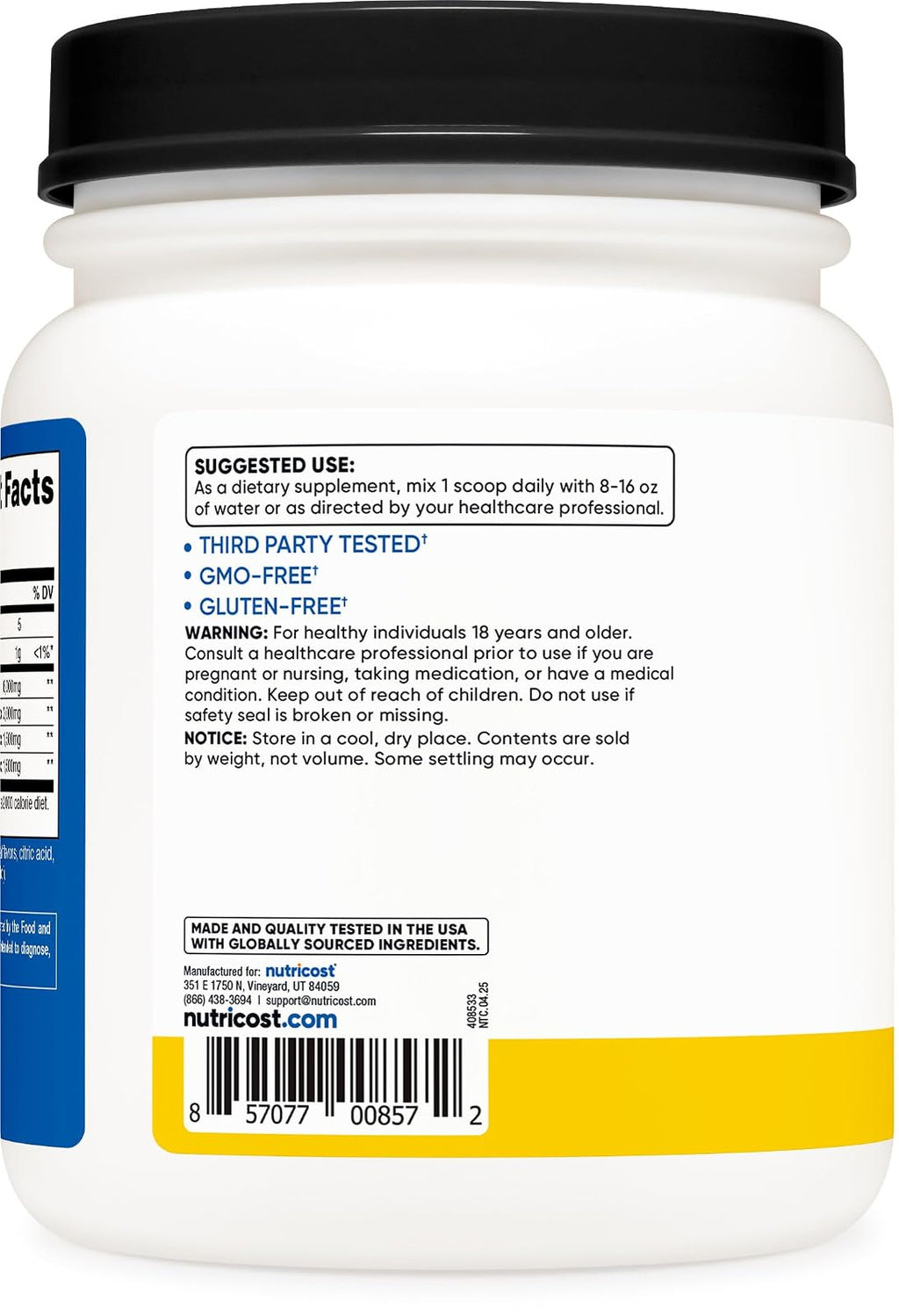 Nutricost BCAA powder with 90 servings