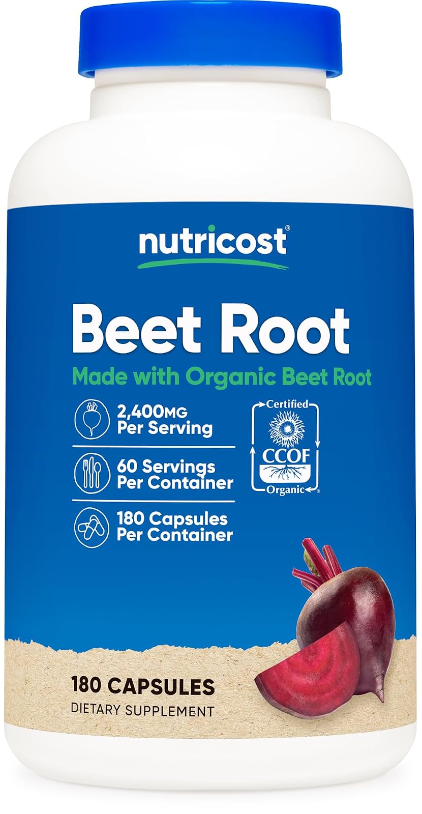Nutricost beet root capsules for energy